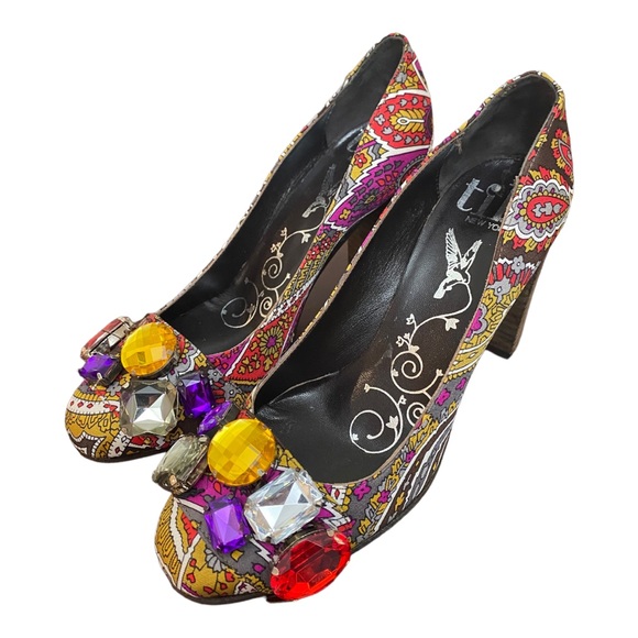 Tibi | Shoes | Extremely Rare Tibi New York Gemstone Heels | Poshmark
